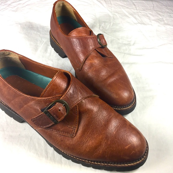 Trask | Shoes | Hs Trask Mens Shoes 5 W Brown Monk Strap | Poshmark